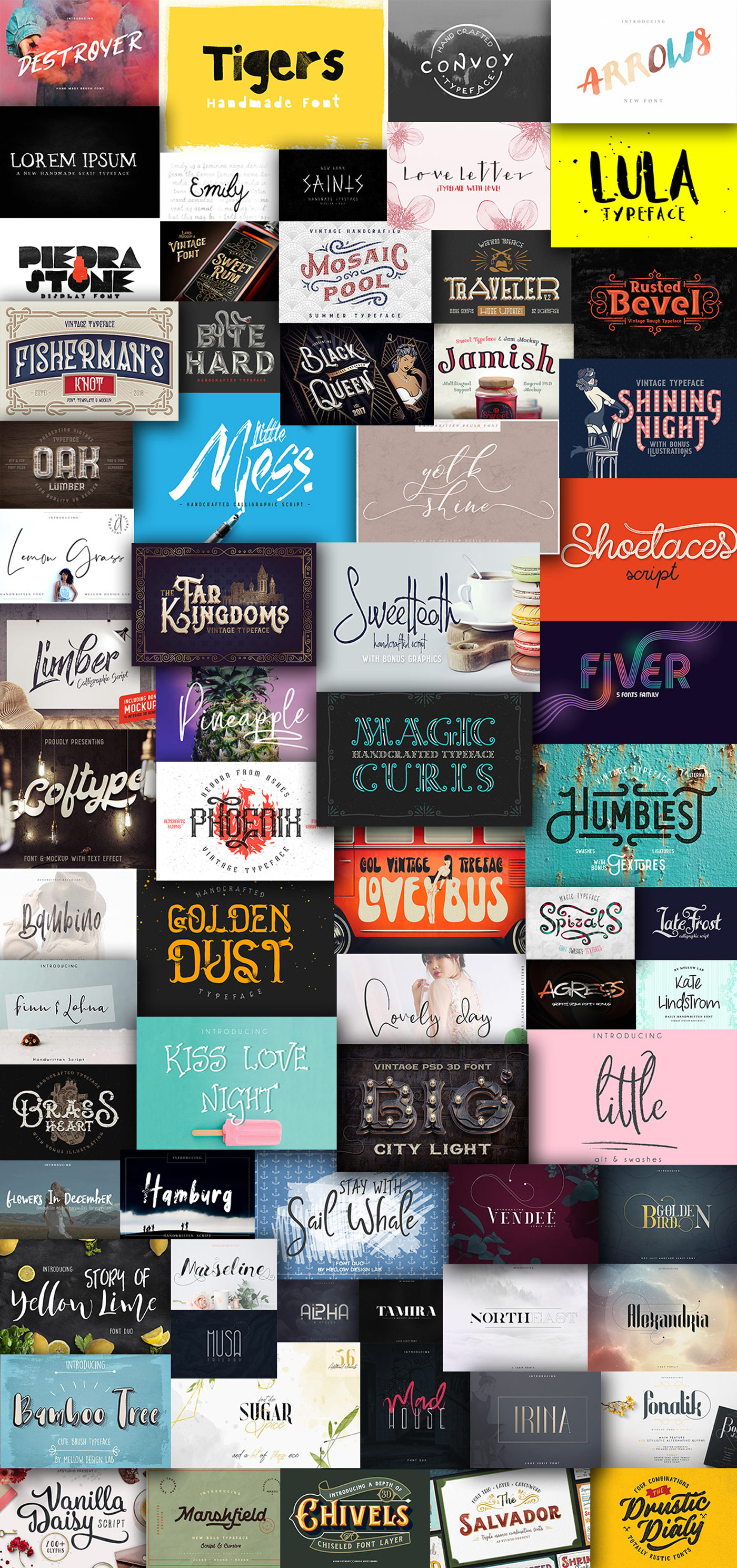 A Sensational Serif Fonts Bundle with Vintage Flair