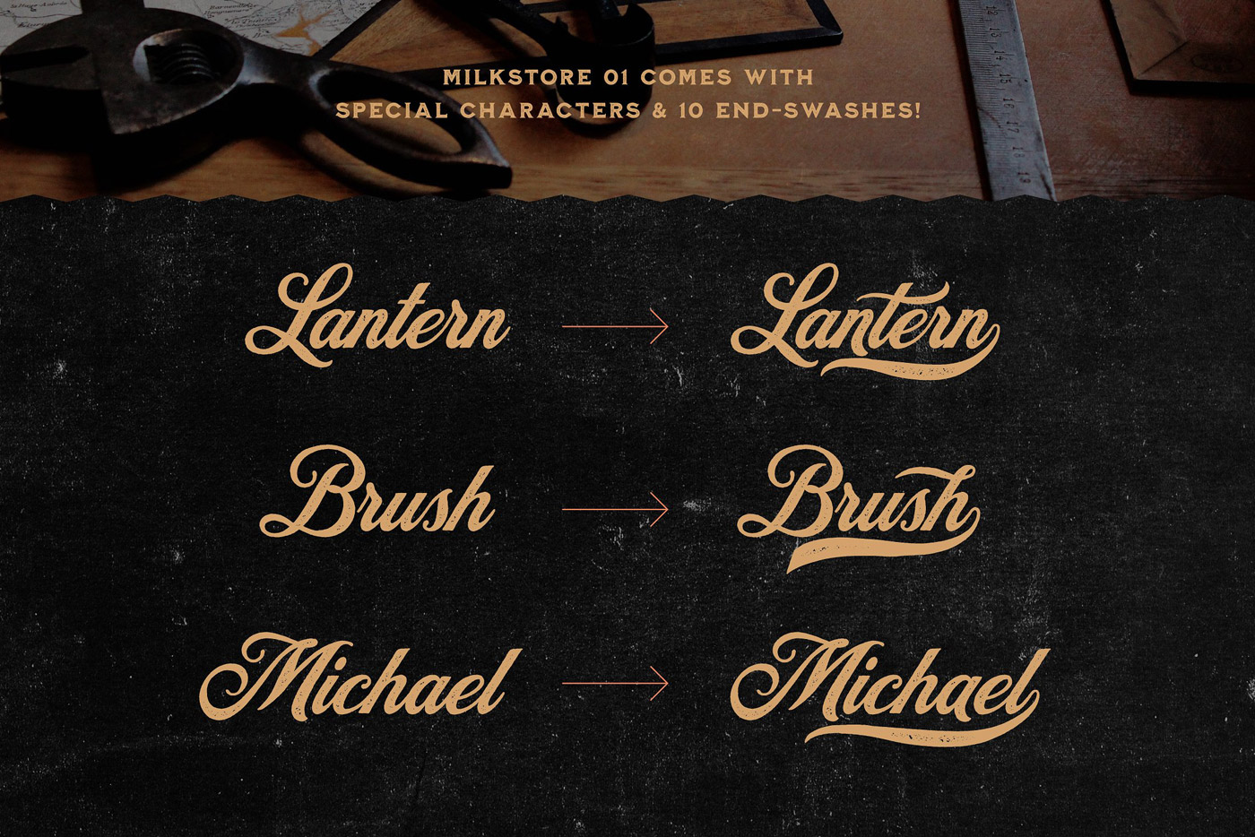 Milkstore Retro Fonts by Tobias Saul