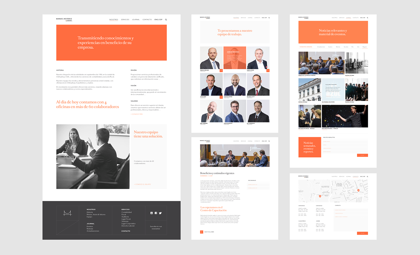 Manuel Nevárez - Law and Finance Firm Branding by Firmalt Agency