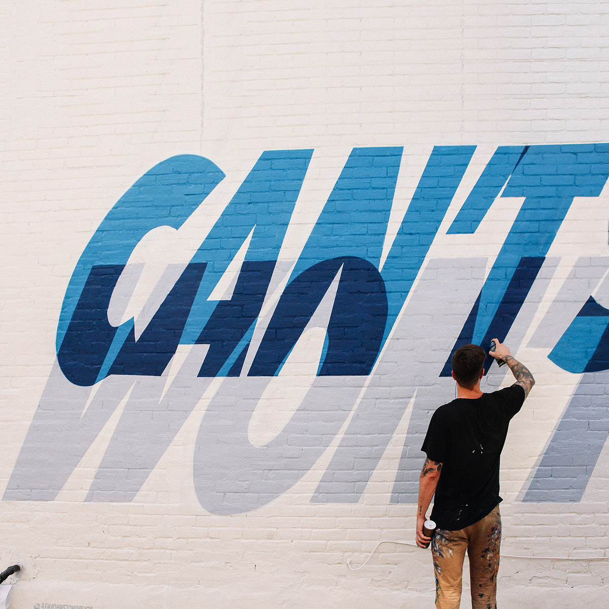 Typographic Street Art by Ben Johnston