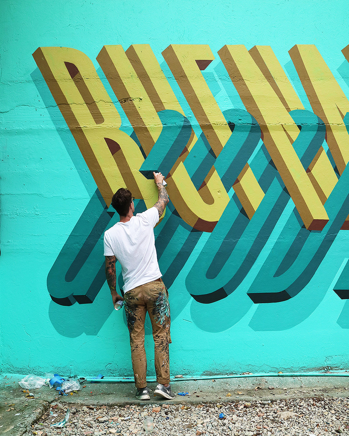 Typographic Street Art by Ben Johnston