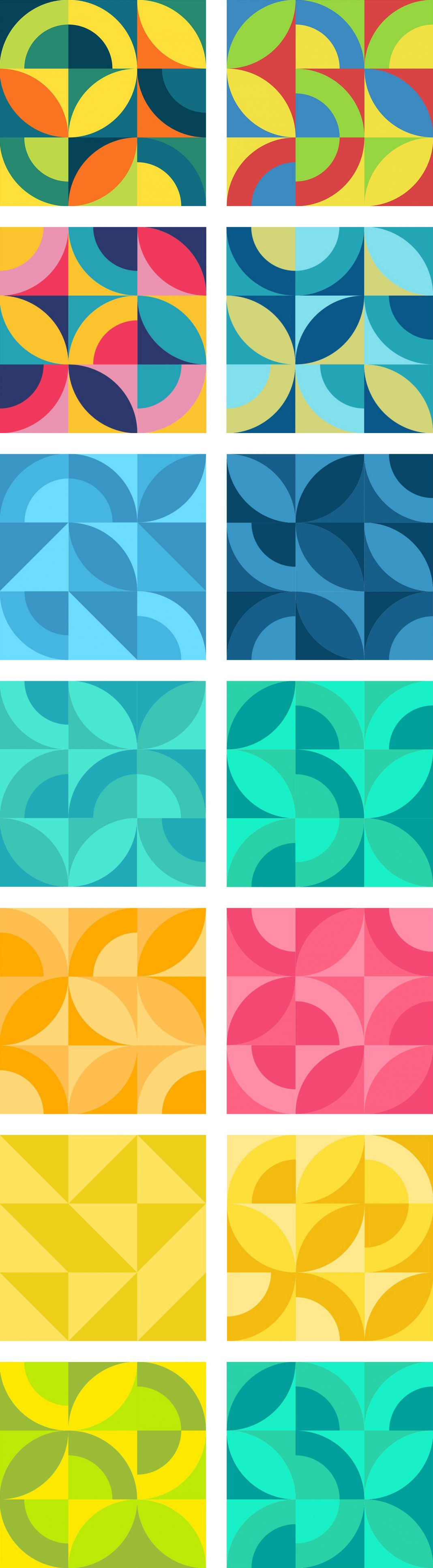 Organic Squar Patterns: 30 Seamless Graphics