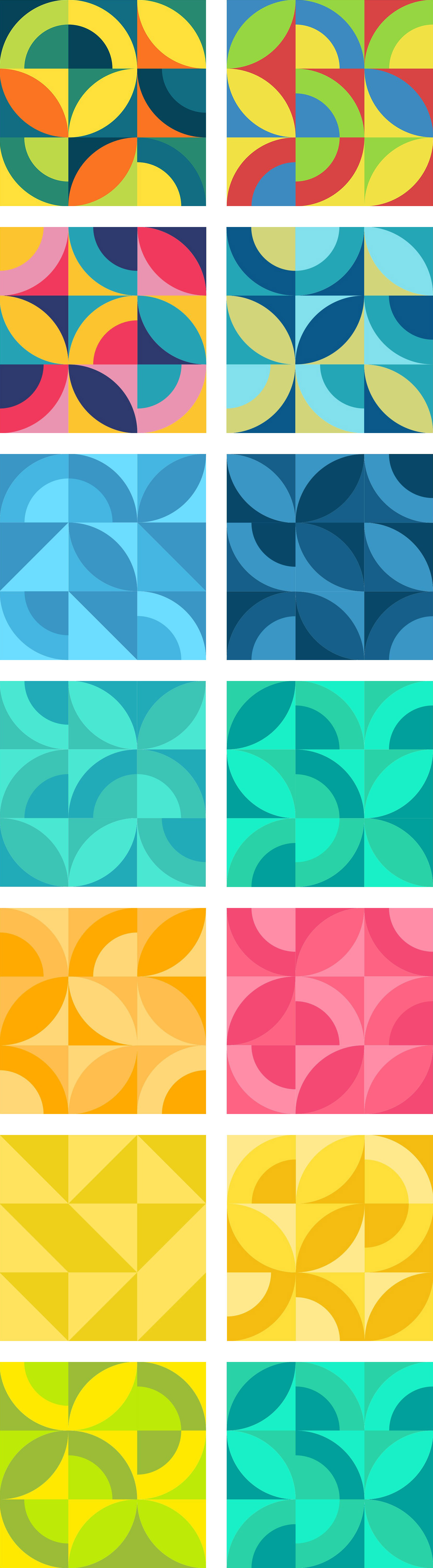 Organic Squar Patterns: 30 Seamless Graphics
