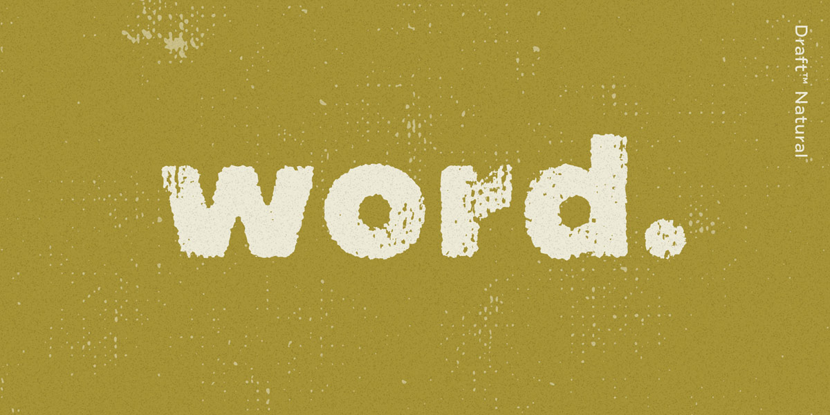 Draft Natural Font Family by Yellow Design Studio