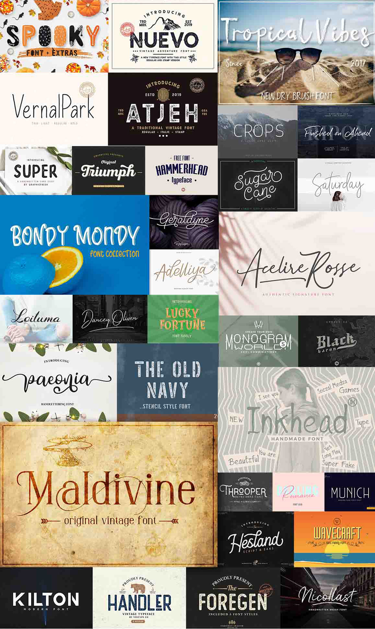 99 Handmade Fonts: 98% Off!