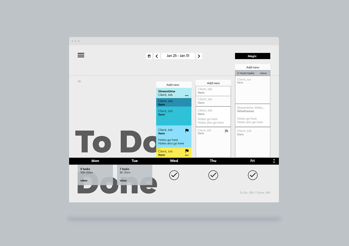 Streamtime Project Management Redesign by For The People