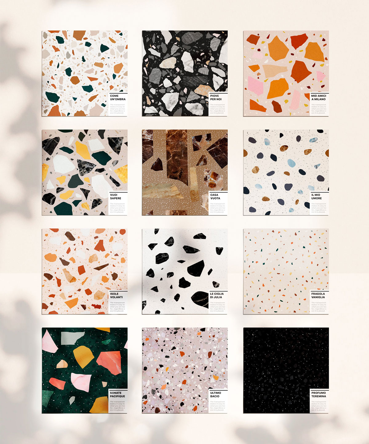 Stock Graphics: 12 Seamless Terrazzo Patterns