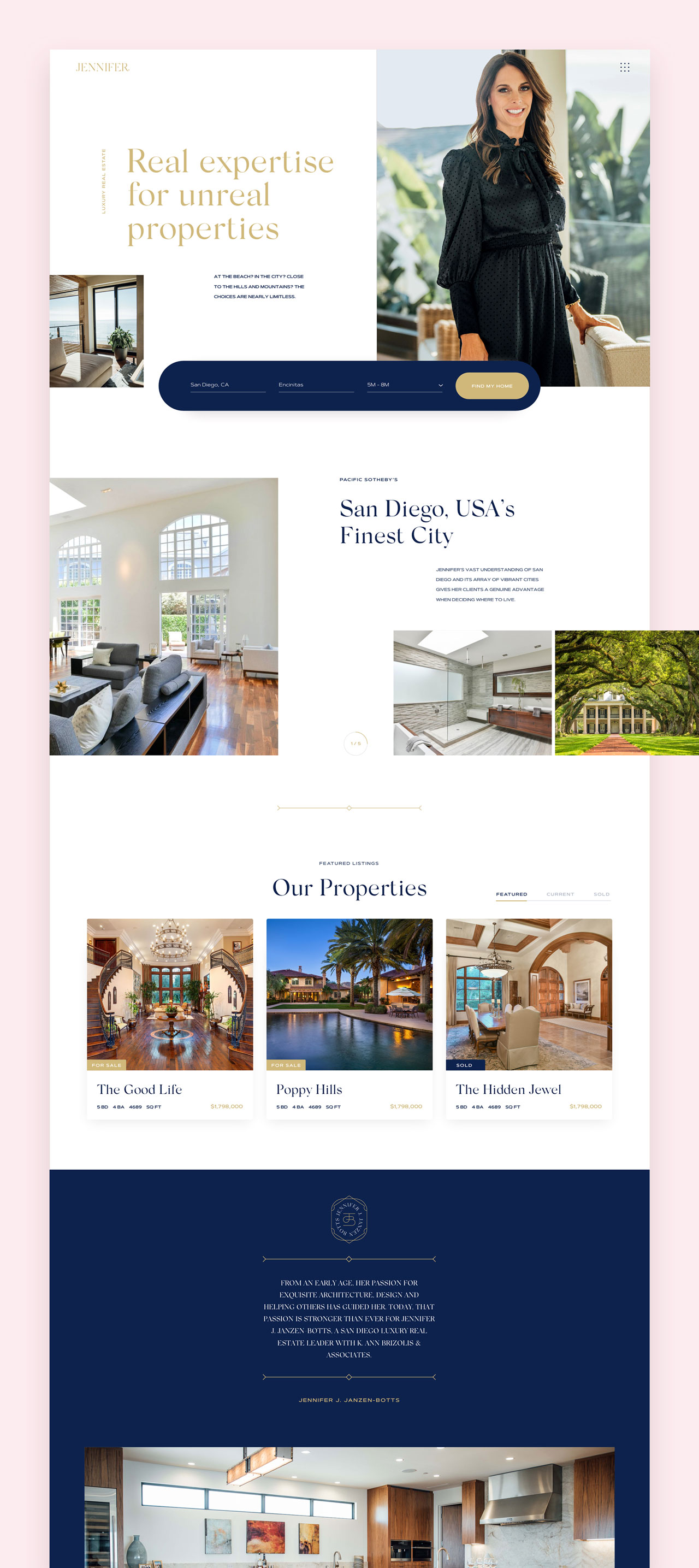 Jennifer—Luxury Real Estate Agent Brand Identity