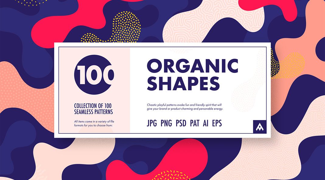 Organic Shapes: 100 Seamless Graphic Patterns