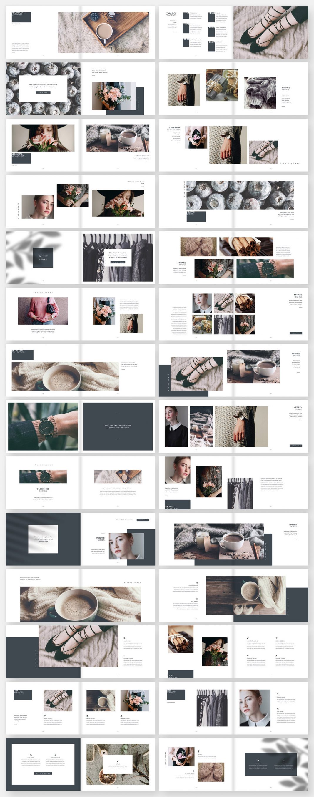 Hickory: Adobe InDesign Brochure Template