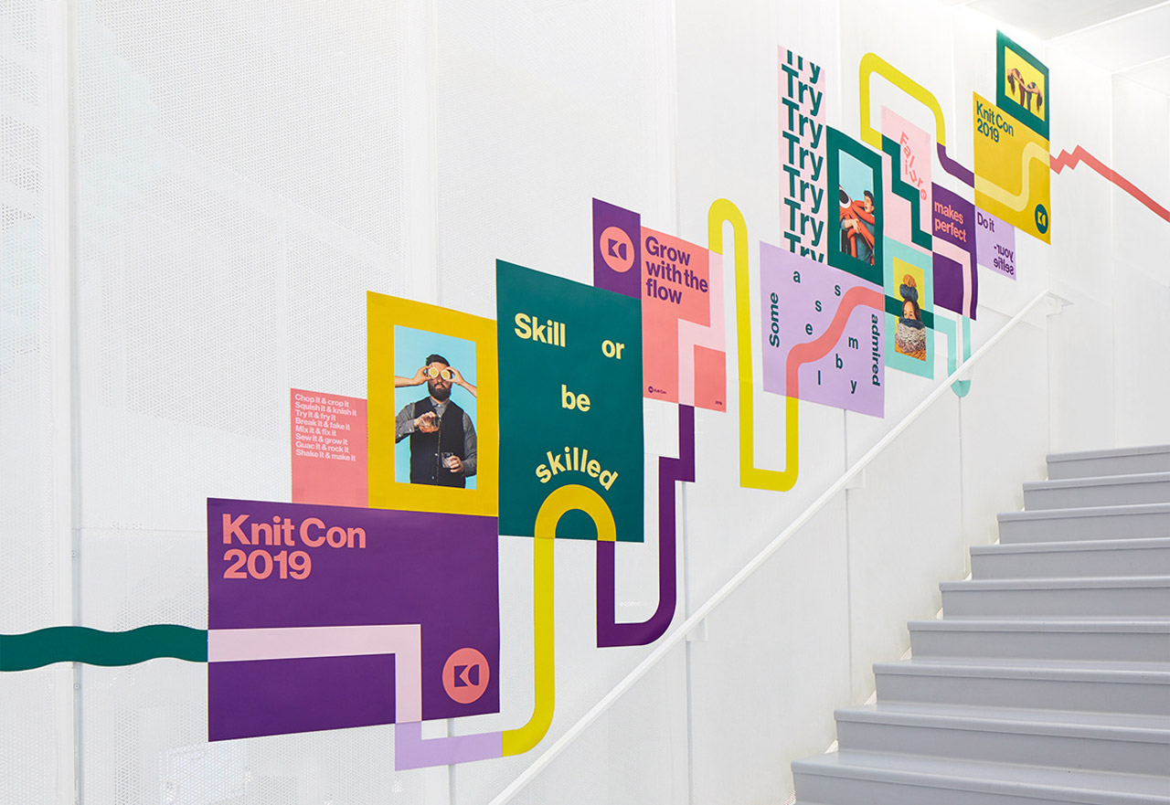 Pinterest Knit Con Event Branding by Hybrid Design