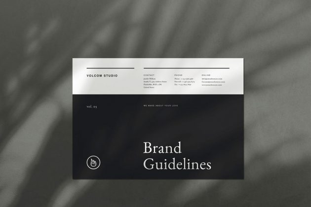 Adobe InDesign Brand Guidelines Template by Occy Design