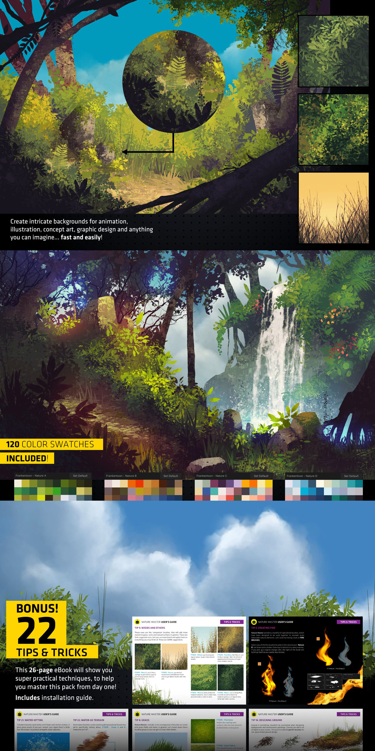 Nature Master Collection for Procreate with 99 Brushes