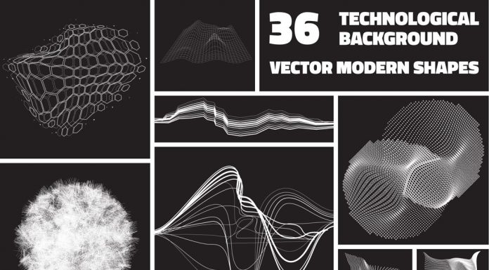 Download 36 Technological Vector Shapes
