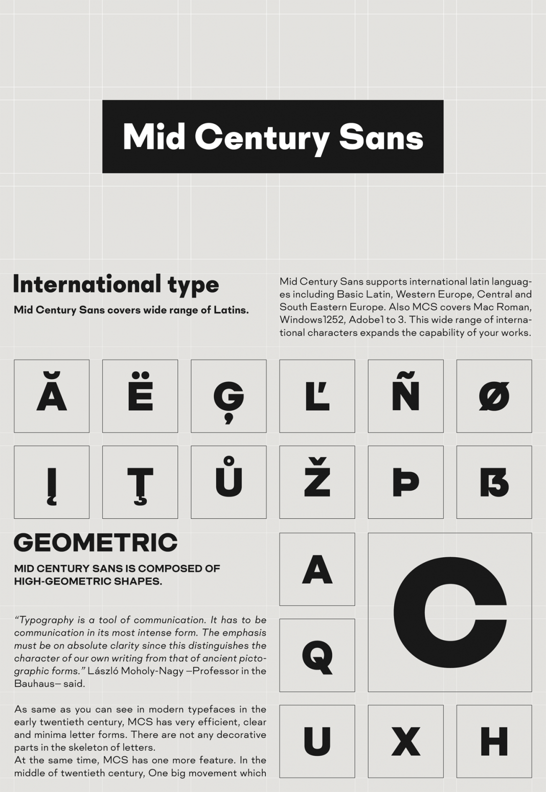 Mid Century Sans Font Family from Dharma Type