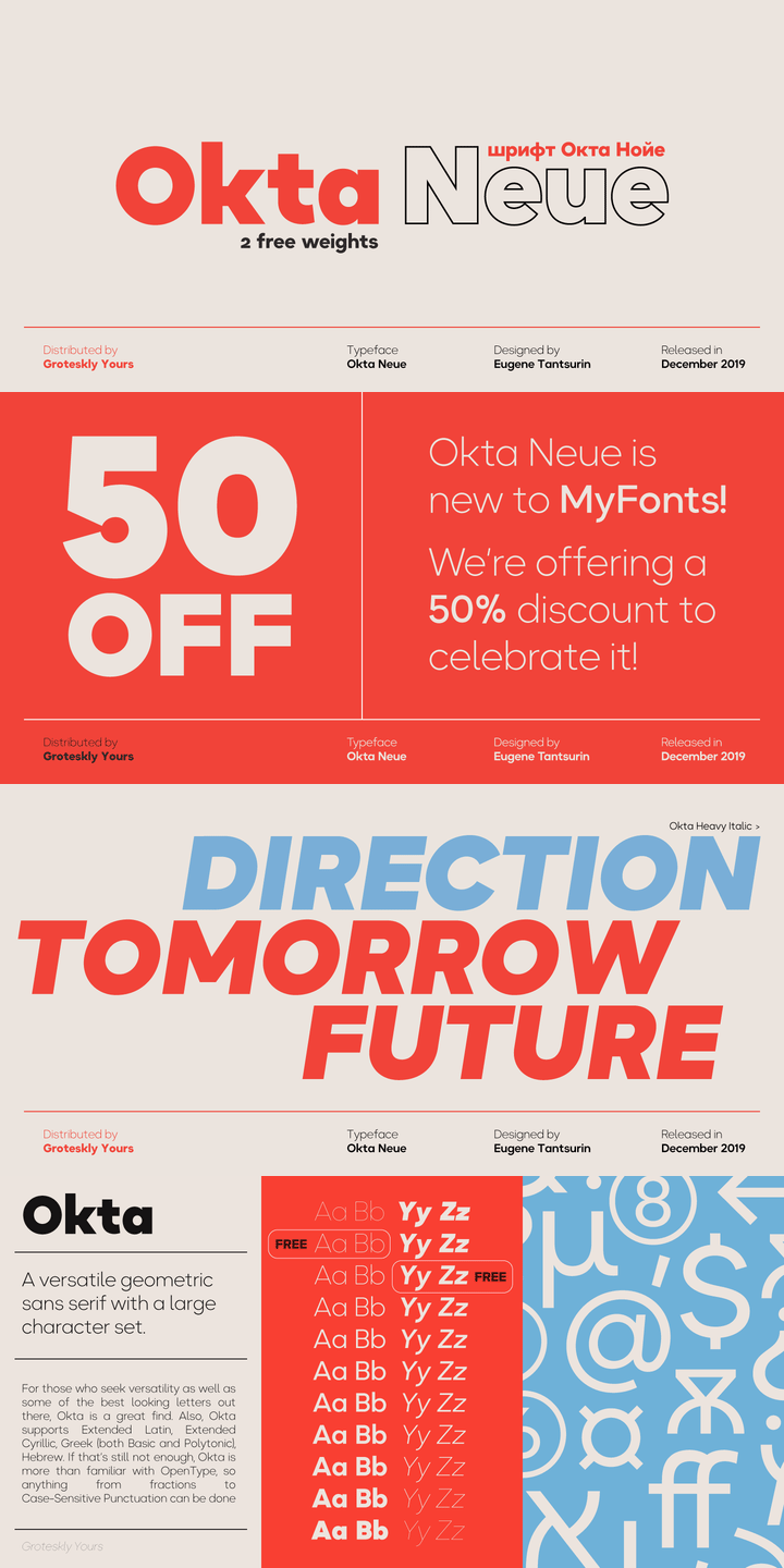 Okta Neue Font Family by Groteskly Yours