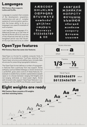 Mid Century Sans Font Family from Dharma Type