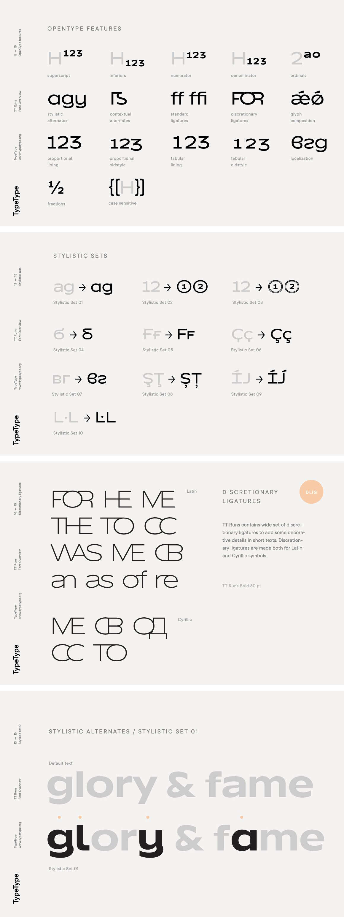 TT Runs Font Family from TypeType