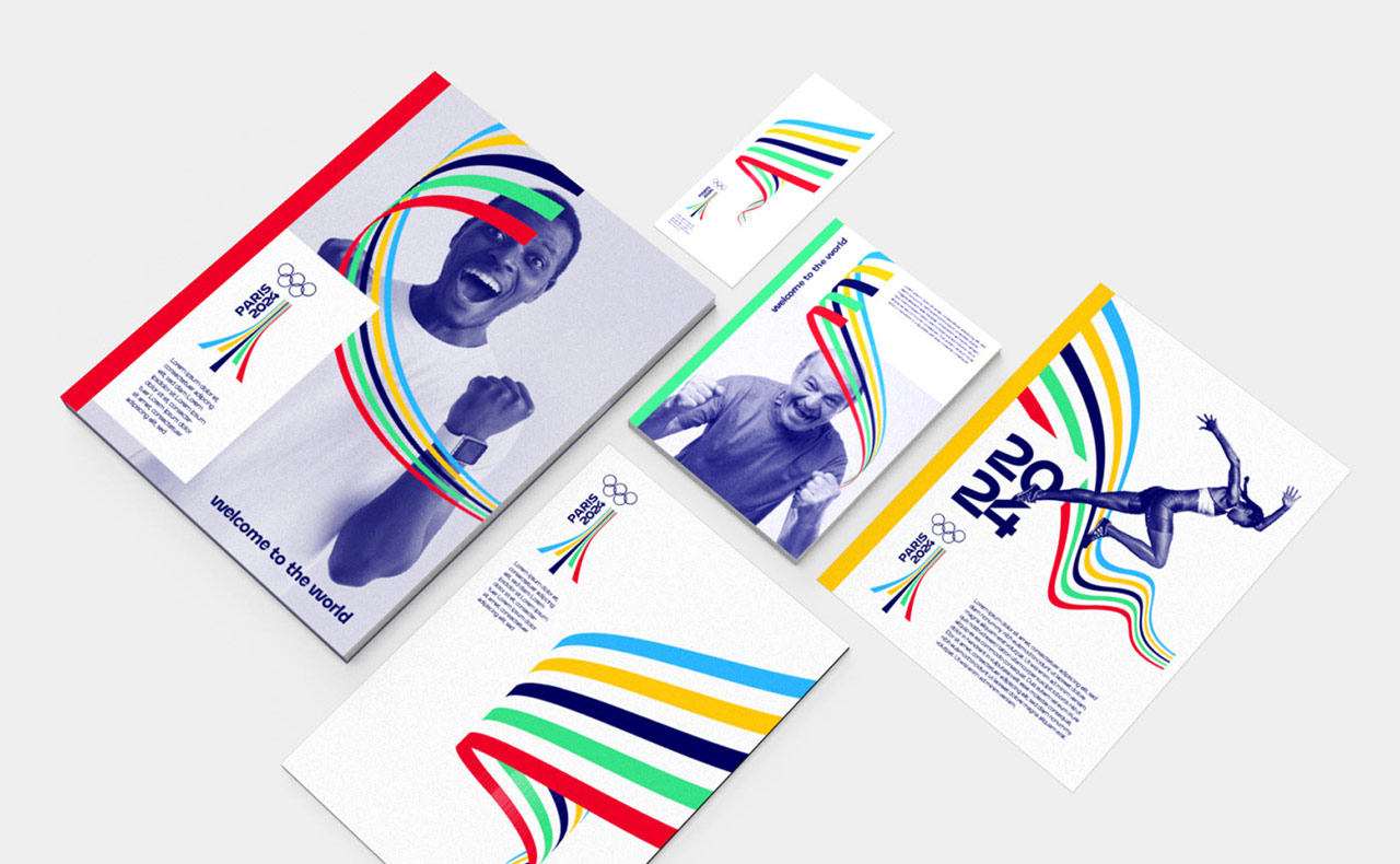 Paris 2024 Olympic Games — Graphic Design and Brand Proposal by Graphéine