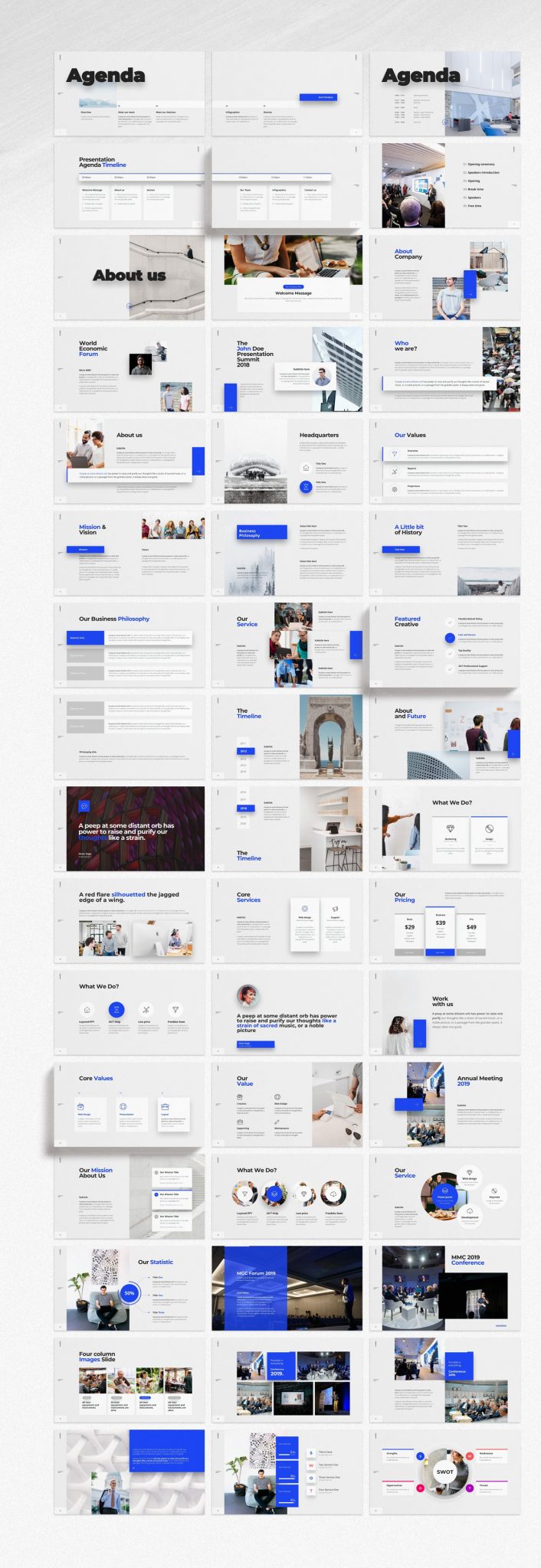 Voodoo Presentation Templates for Powerpoint, Keynote, and Google Slides.
