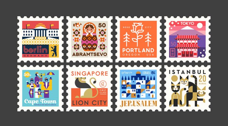 Town Squares: City Stamps Designed by The Makers Company