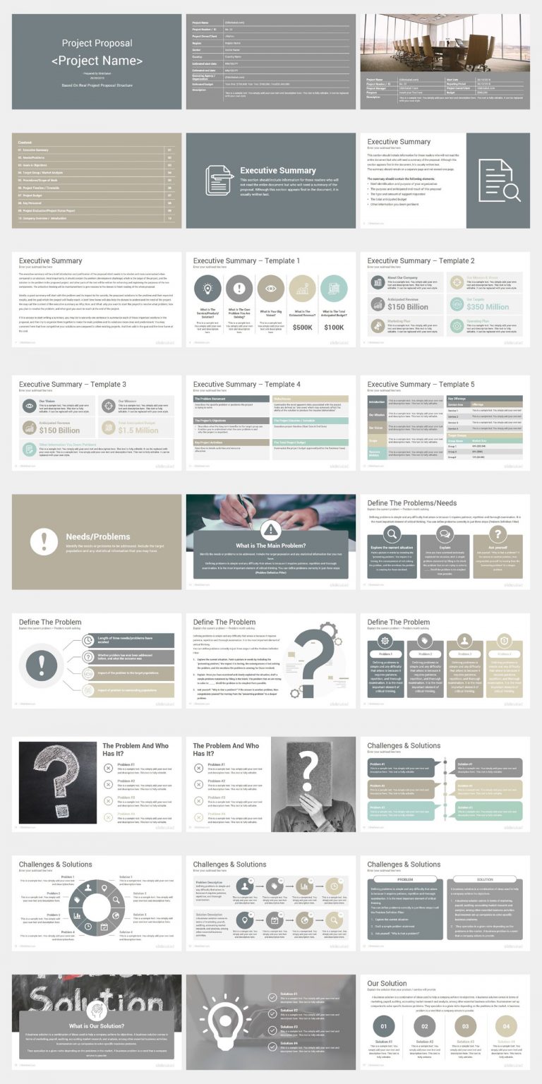 Professional Project Proposal Powerpoint Template