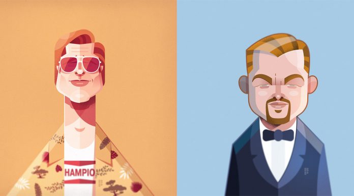 Illustrations of Famous Actors by Ricardo Polo