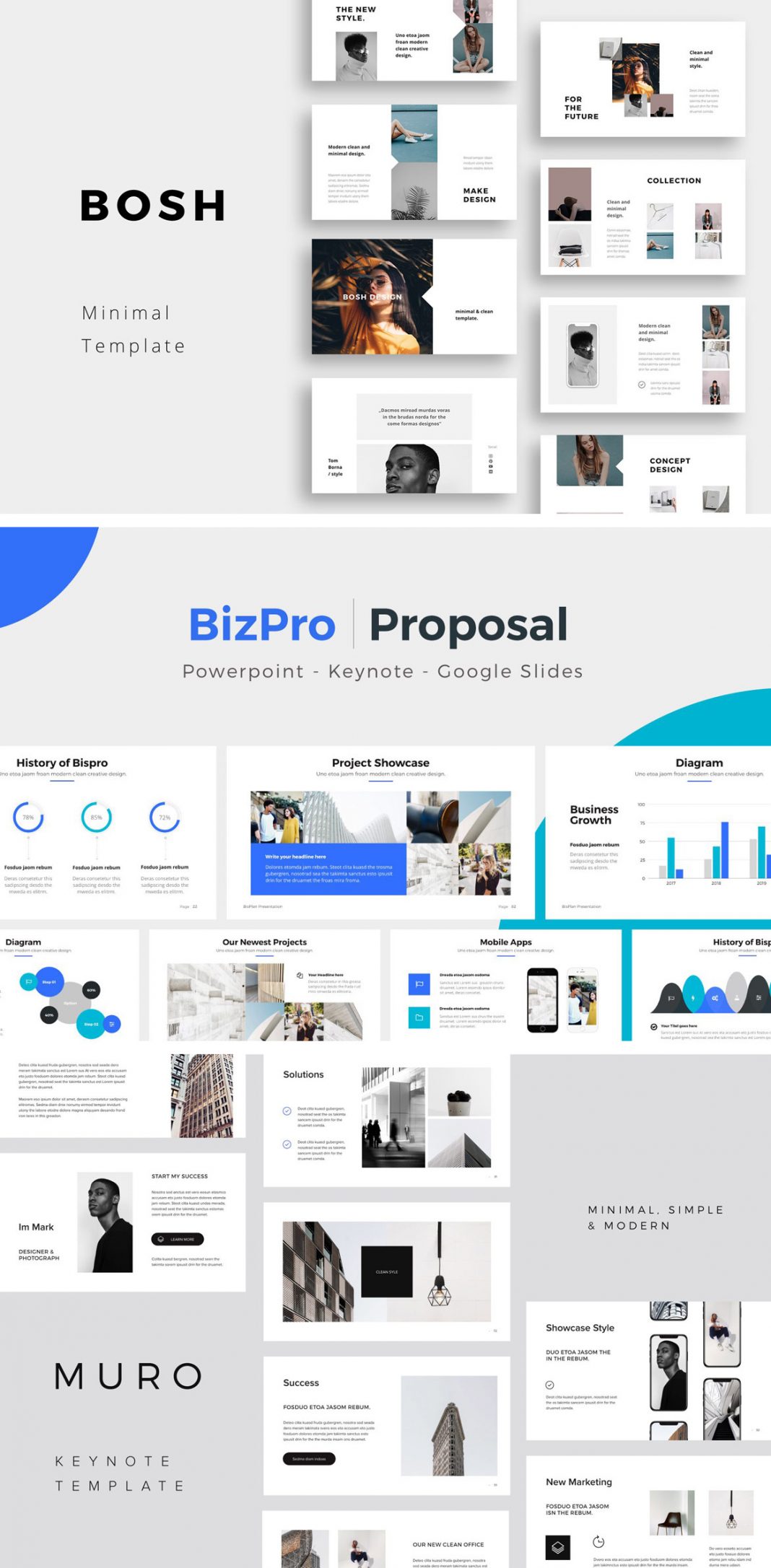 Massive Powerpoint, Keynote, and Google Slides Templates Bundle by ...