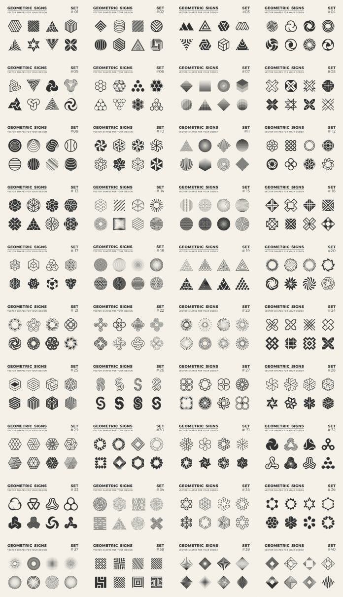 Geometric Signs for your Graphic Design Projects