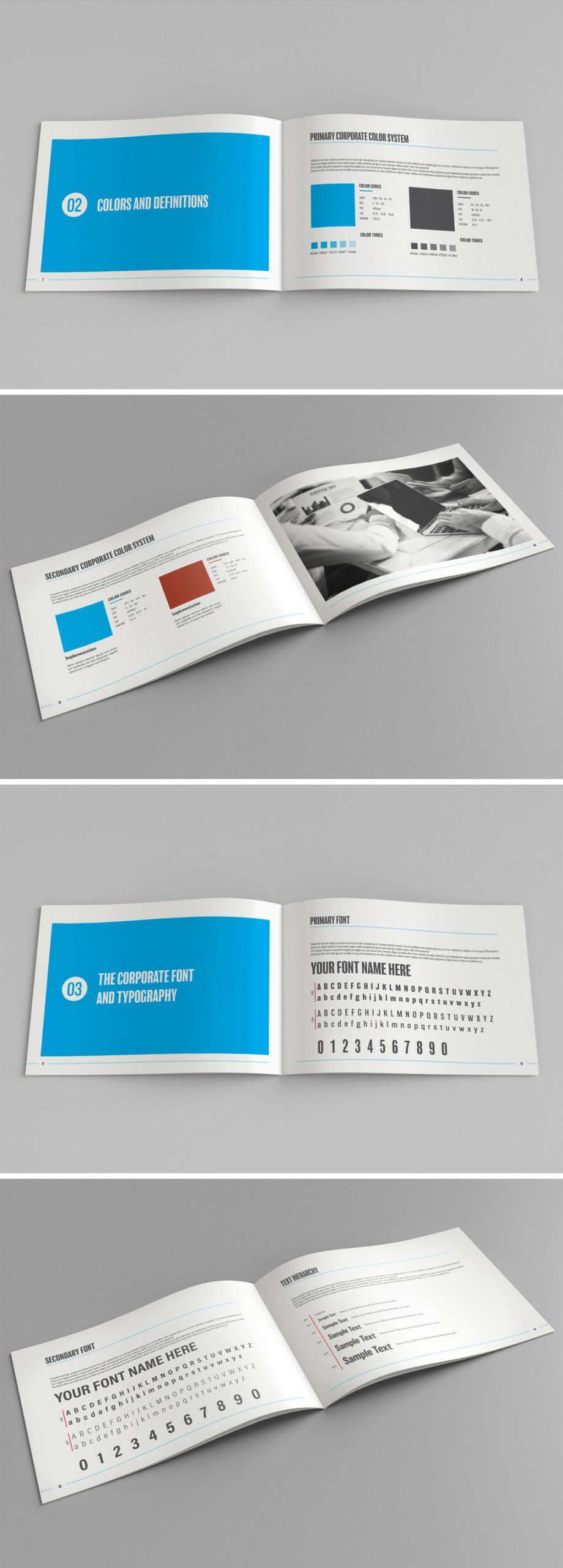 Brand Manual & Style Guide Template for Adobe InDesign
