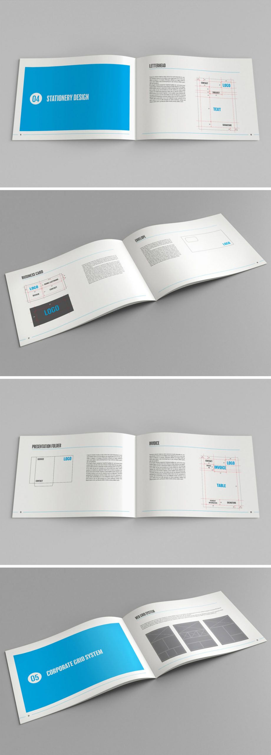 Brand Manual & Style Guide Template for Adobe InDesign