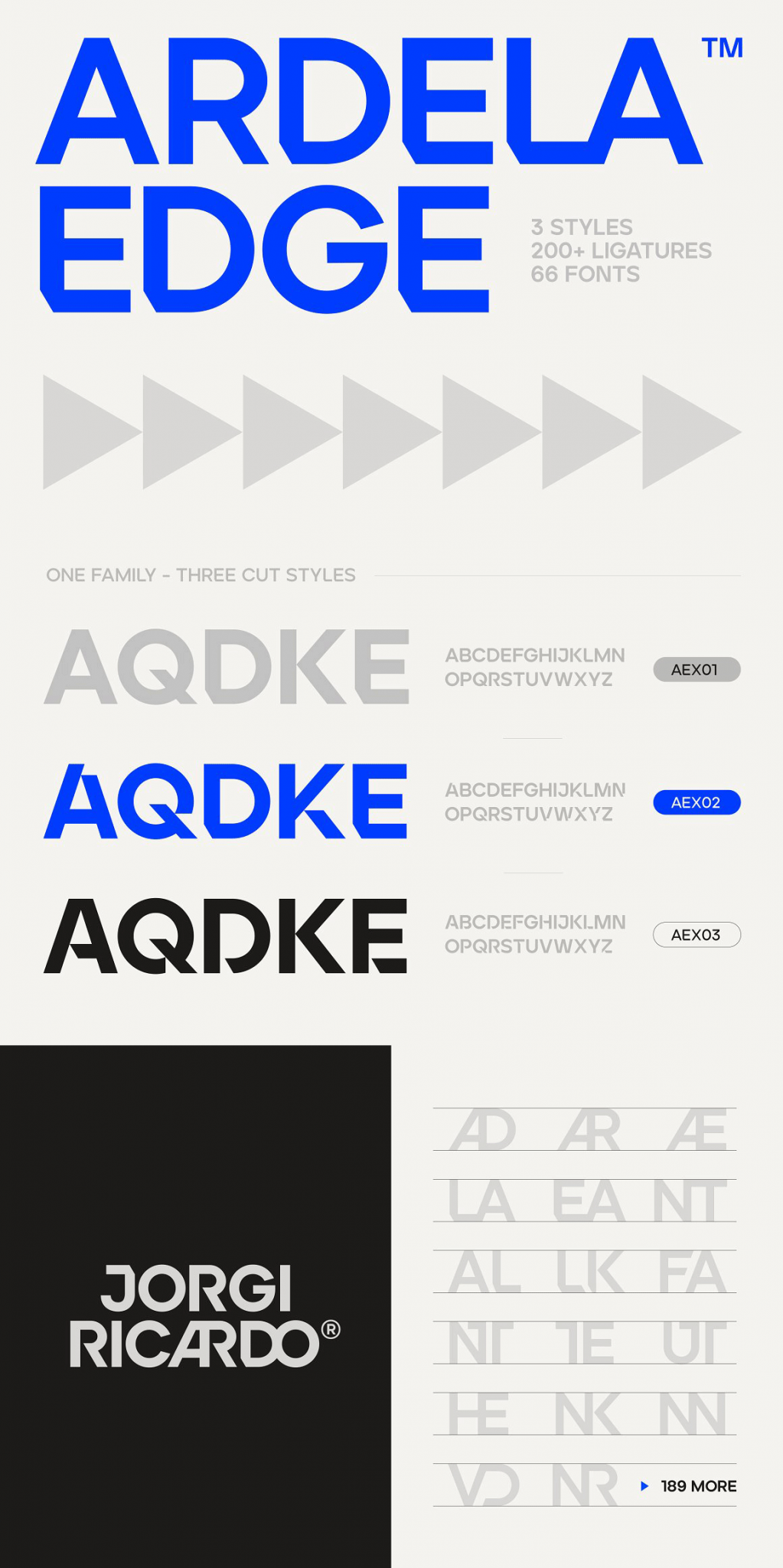Ardela Edge Font Family by Ellen Luff