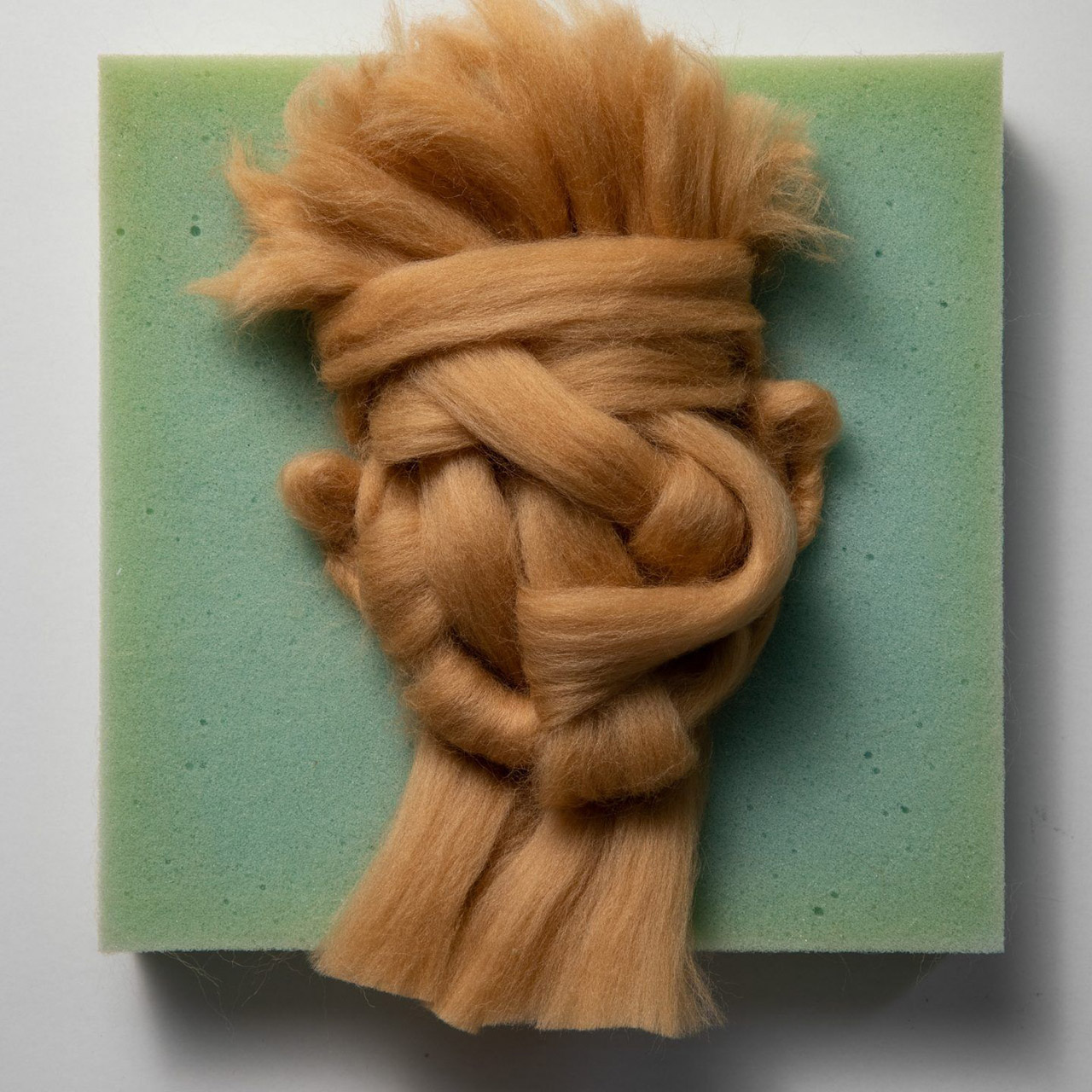 Wool on Foam Portraits by Salman Khoshroo