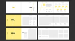 Personal and Agency Portfolio Template with Yellow Accents