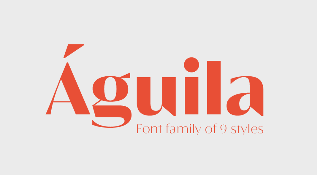 Águila Font Family from Latinotype