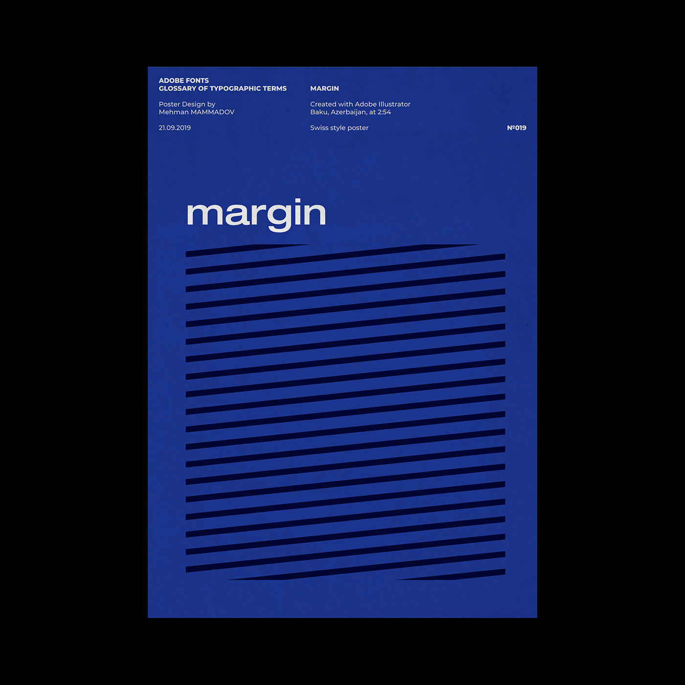 Swiss Graphic Design Inspired Posters based on Typography Terms