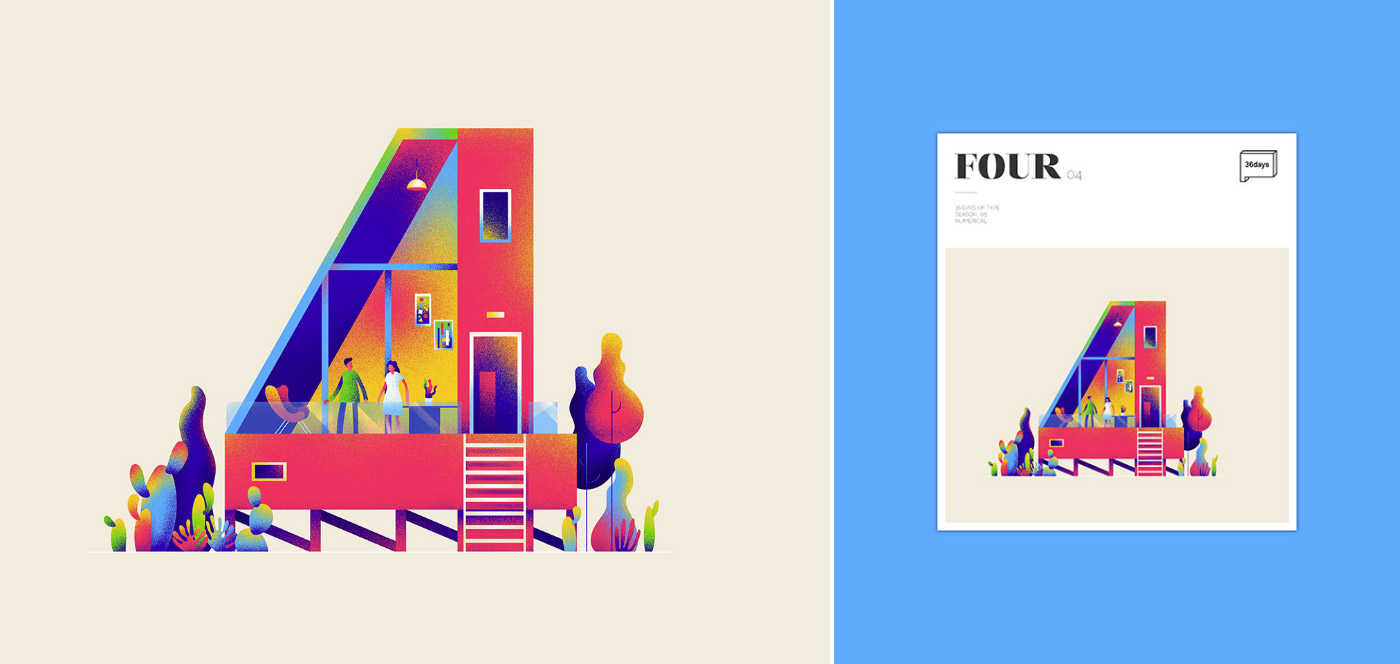 Numerical Architecture Illustrated by Muhammed Sajid