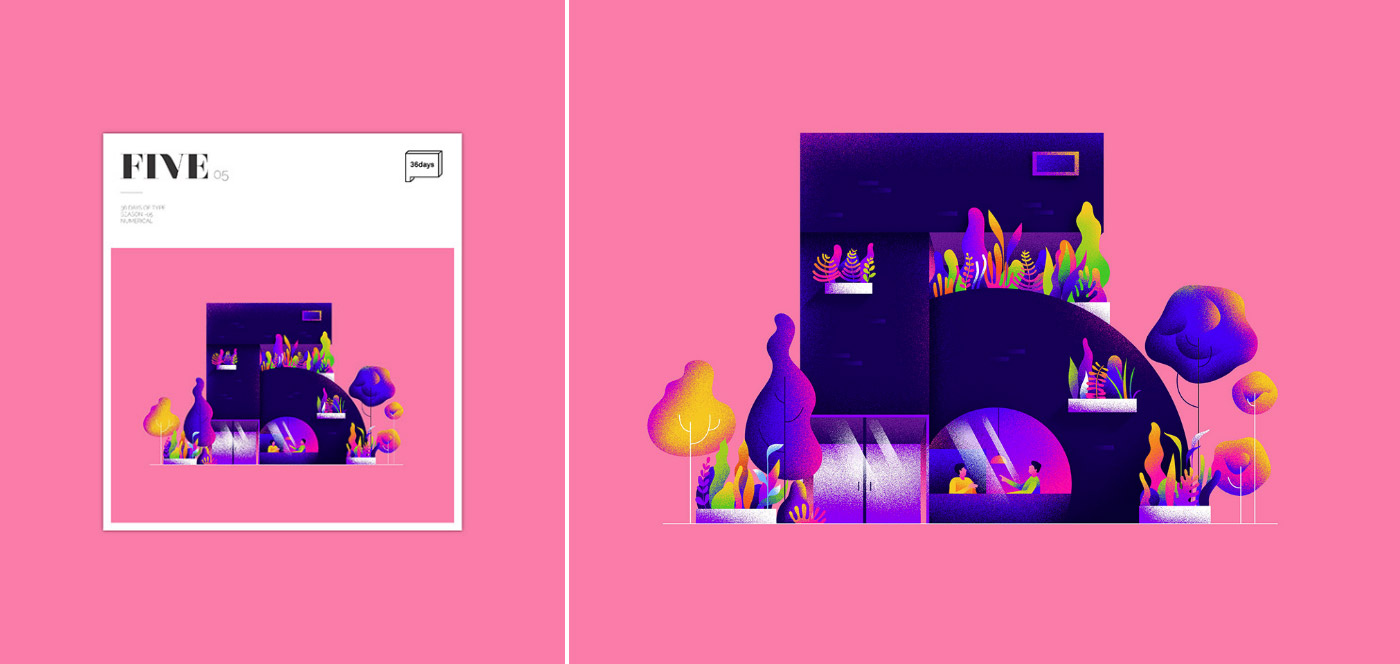 Numerical Architecture Illustrated by Muhammed Sajid