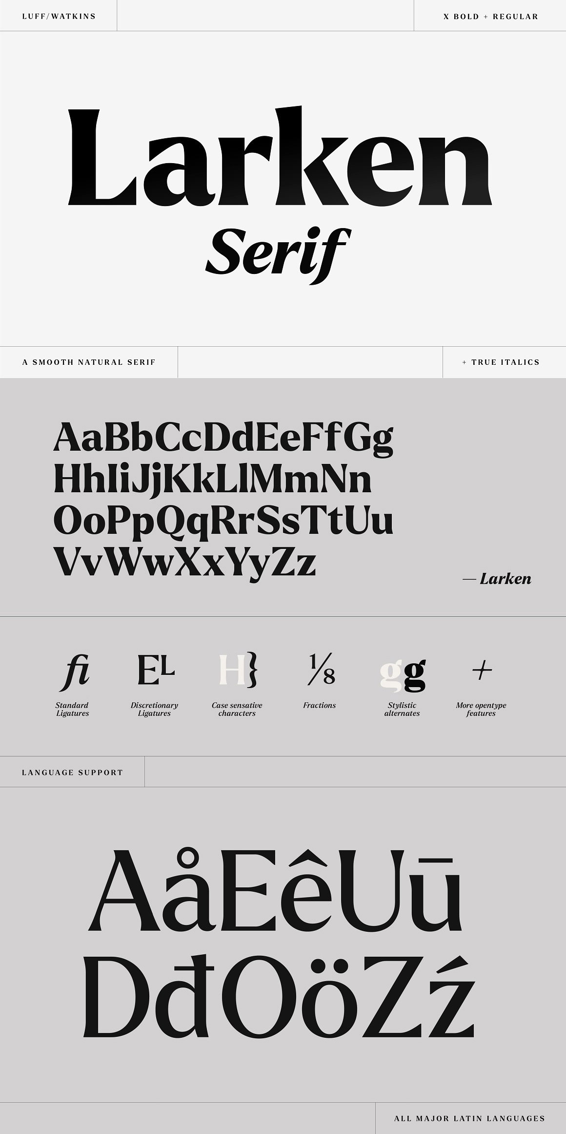 Larken Font by Ellen Luff