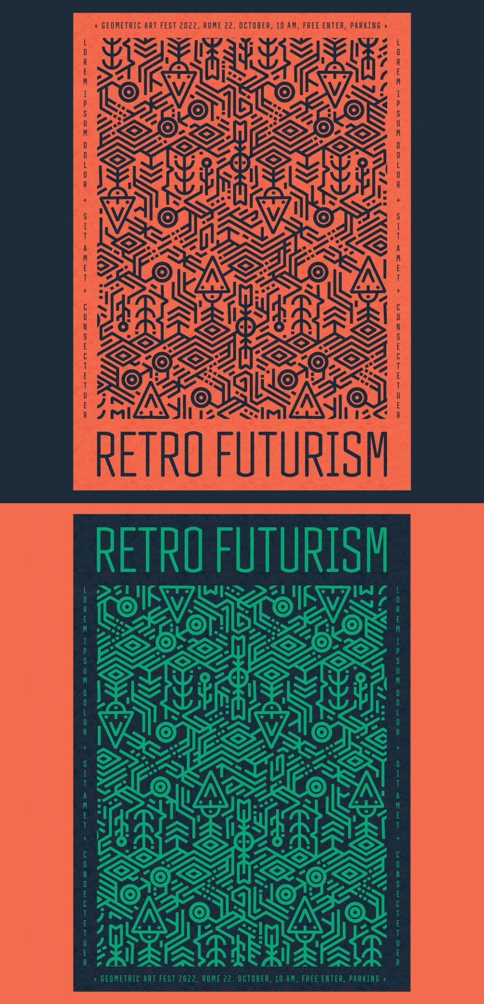 Four of the Best Geometric Poster Templates for Adobe Illustrator