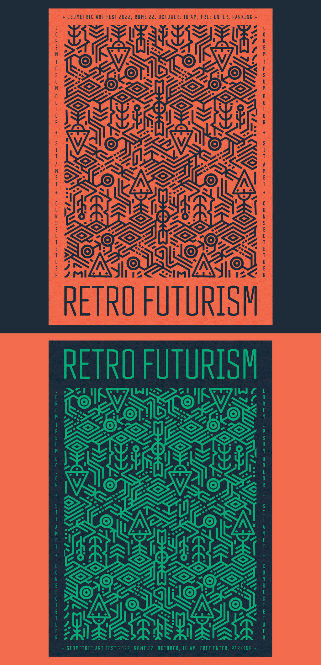 Four of the Best Geometric Poster Templates for Adobe Illustrator