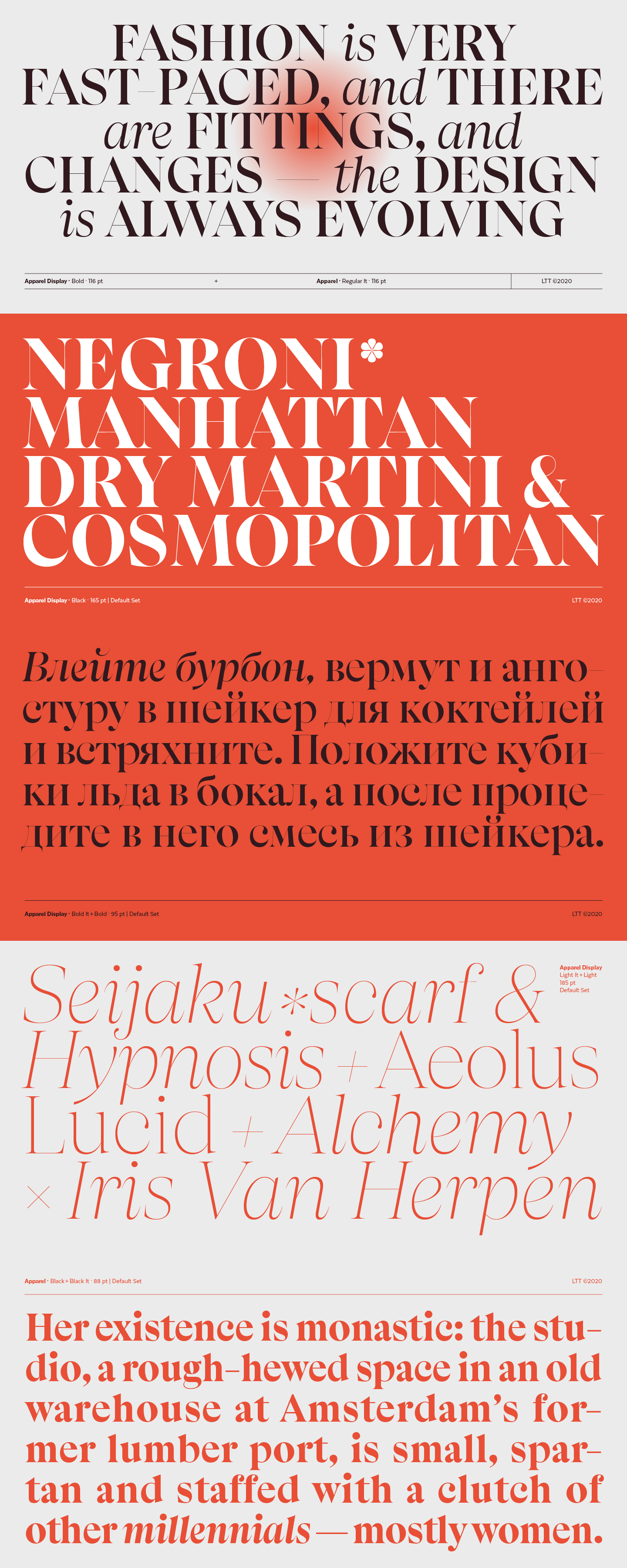 Apparel Font Family by Latinotype