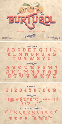 Burtuqol Font from Morisco Studio