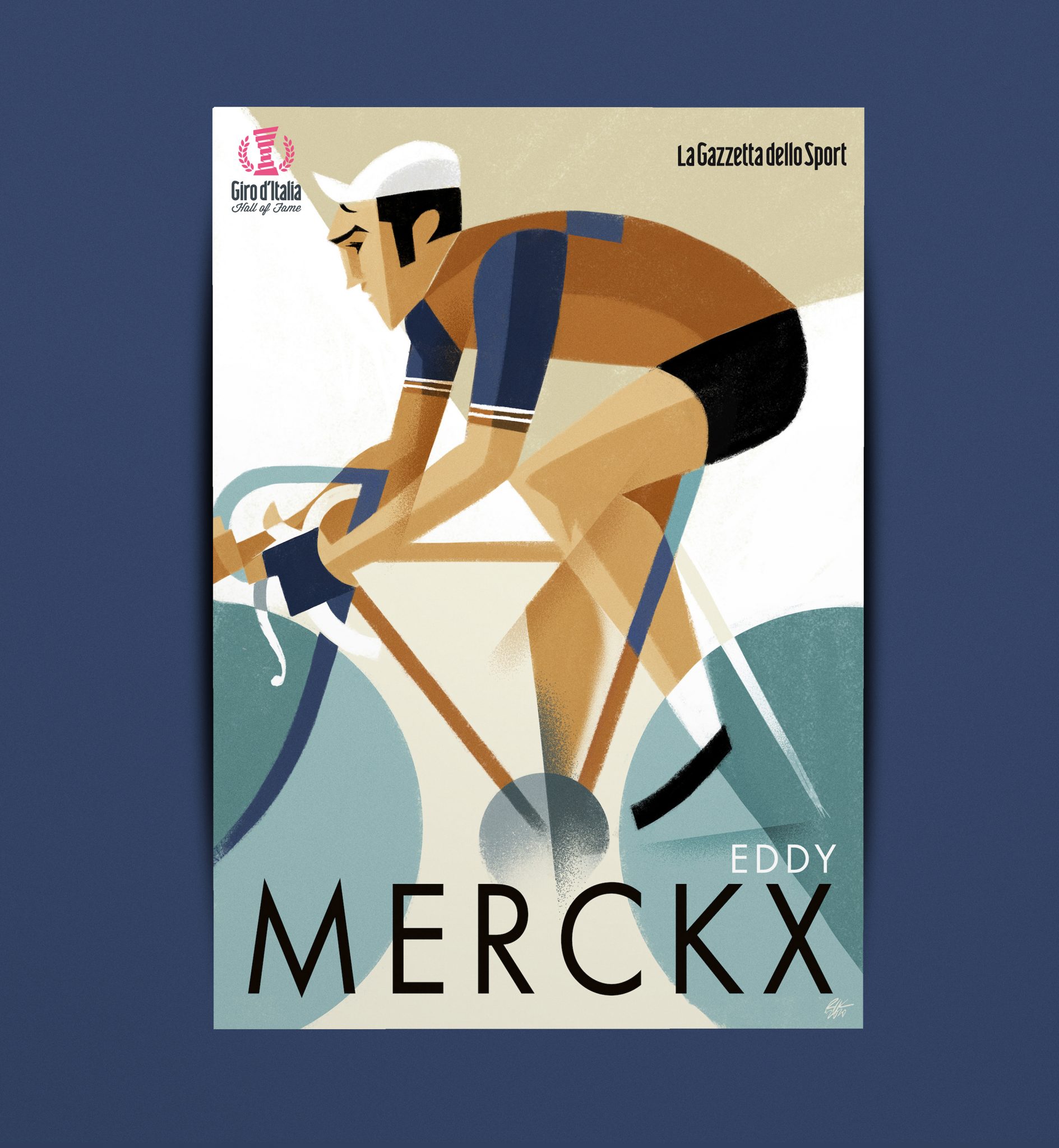 Hall of Fame Giro d'Italia Illustrations by Riccardo Guasco