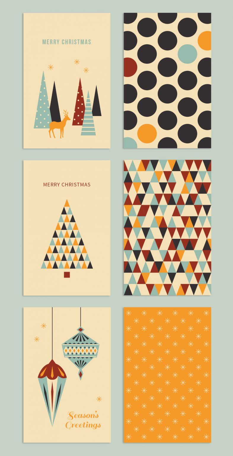 Top 10 Christmas and Holiday Card Templates Available as Vector Graphics