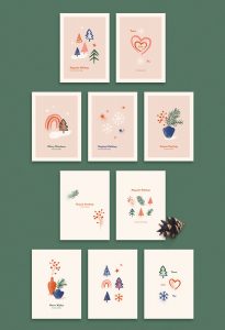 Top 10 Christmas and Holiday Card Templates Available as Vector Graphics