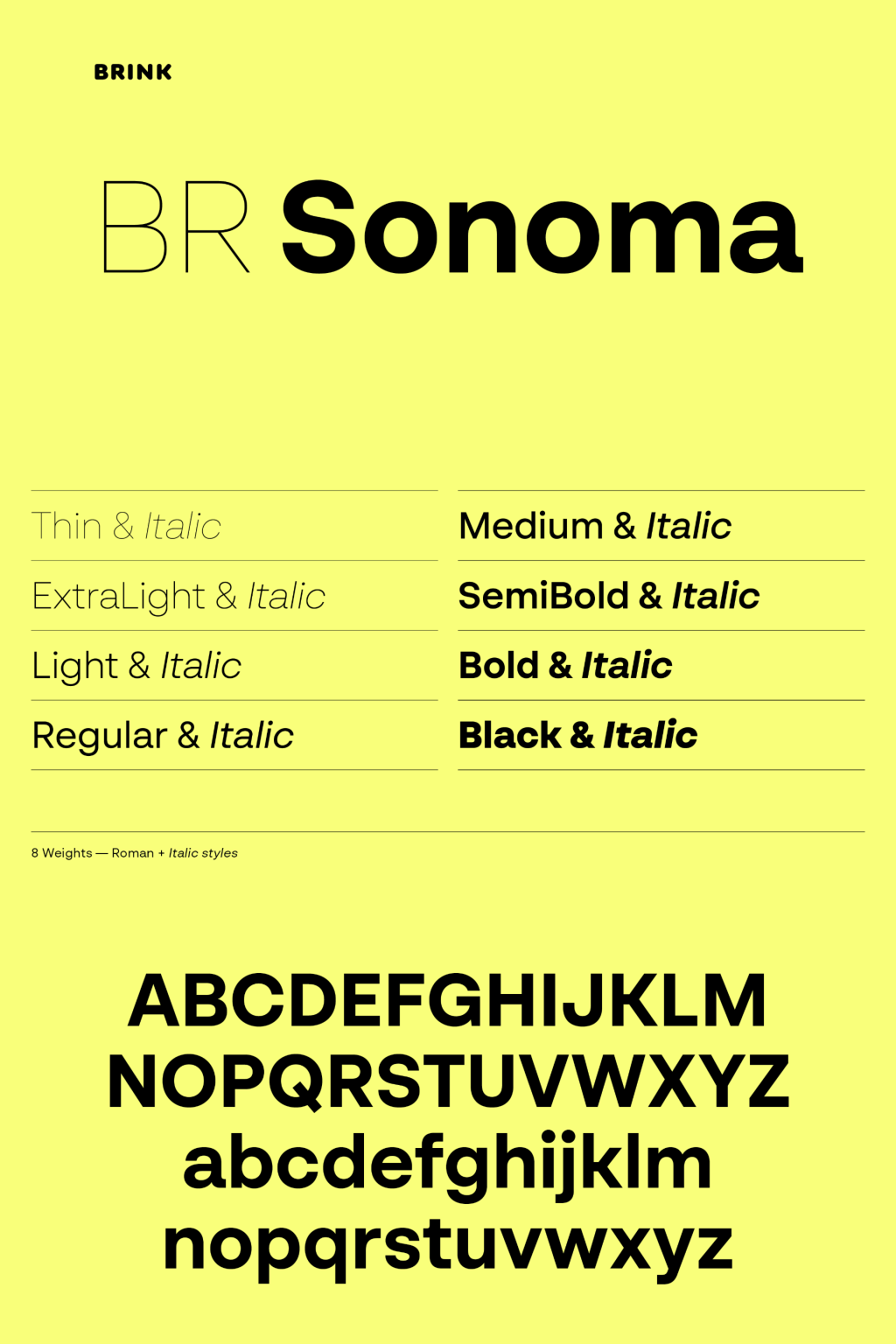 BR Sonoma Font Family by Brink Type