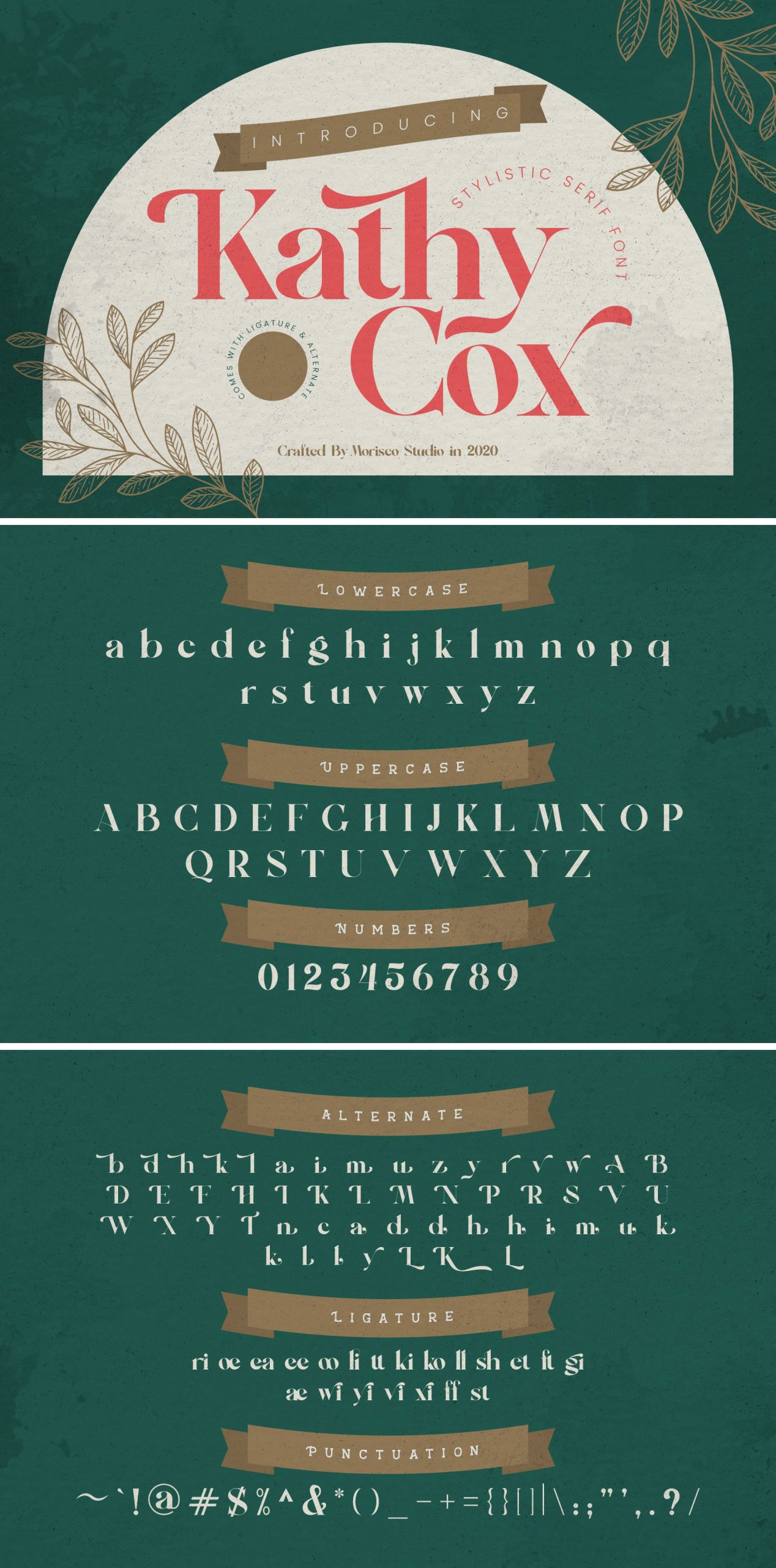 Kathy Cox Font for Elegant Vintage Typography