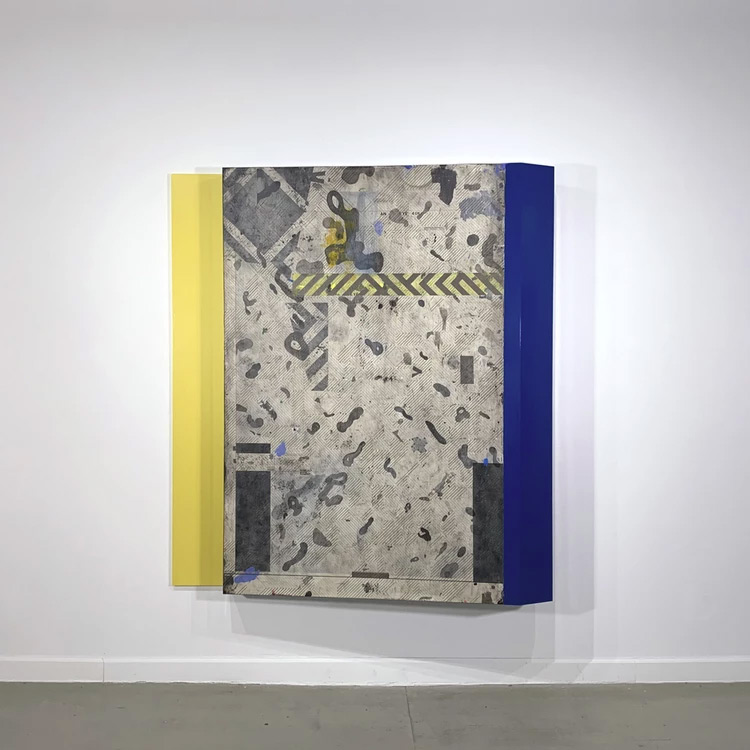 Artist Alan Steele at Westwood Gallery in New York City
