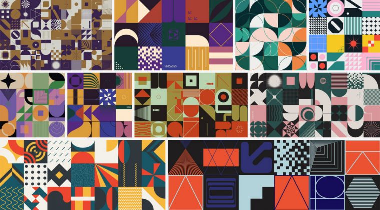 Download Geometric Vector Graphics for Posters, Background Patterns ...